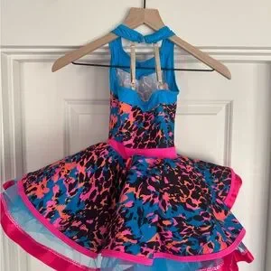 gracie | Costumes | Colorful Leopard Print Kids Dance Costume | Poshmark